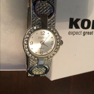 Studio | Jewelry | Nwt Bangle Watch W Cz Around Face Studio Brand ...